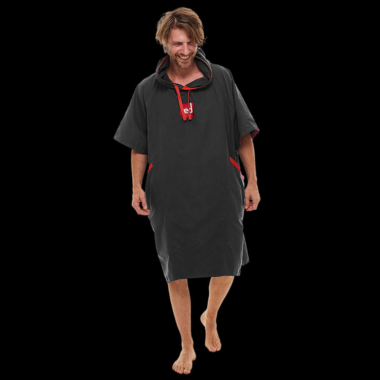 Red Original Men's Quick Dry Microfibre Changing Robe - Grey