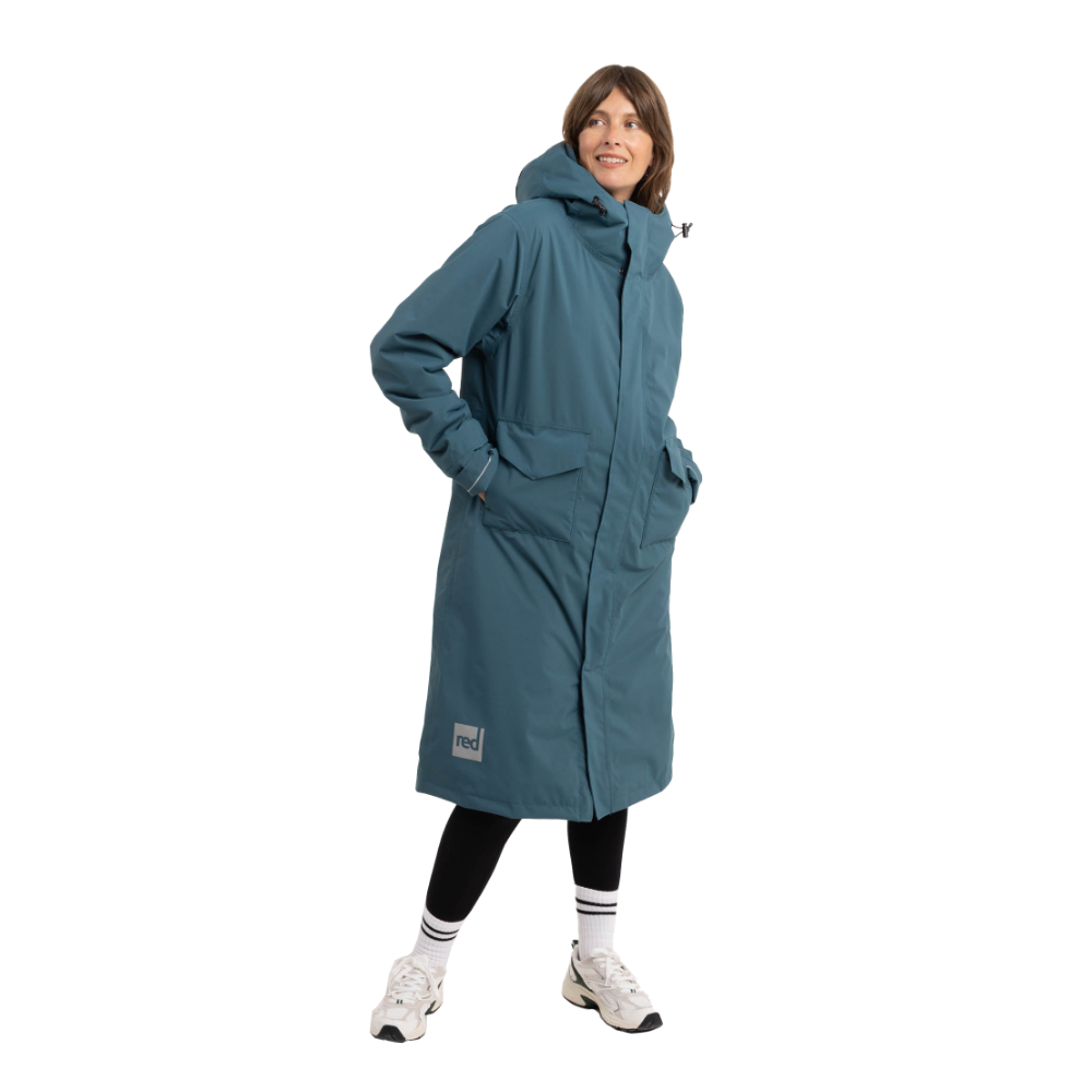 Red Equipment | Women's EVO Slim Fit Waterproof Parka Jacket - Teal ...