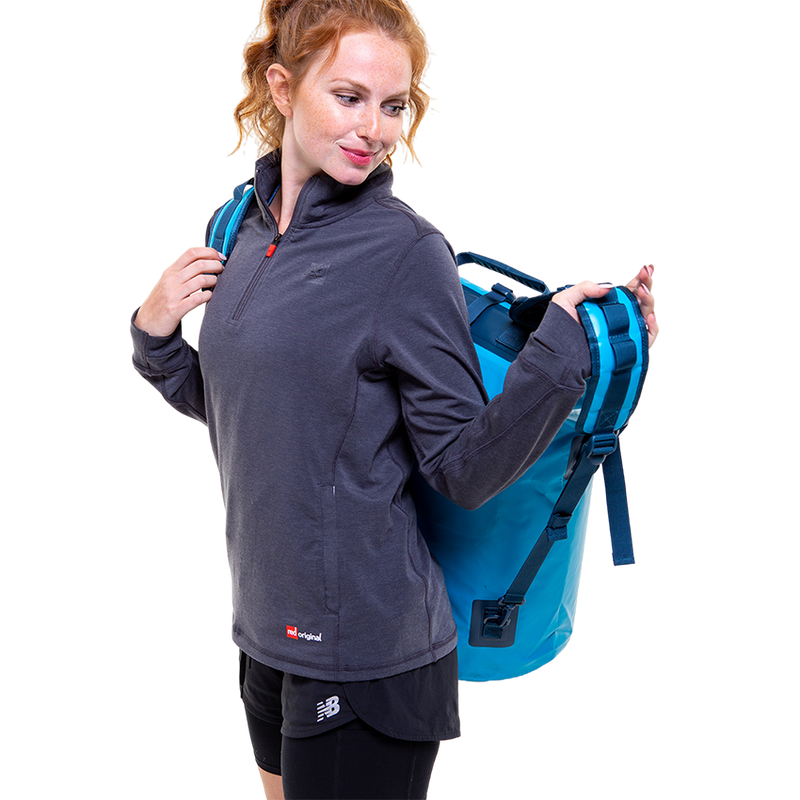 Red Original Waterproof Roll Top Dry Bag Backpack - Ride Blue