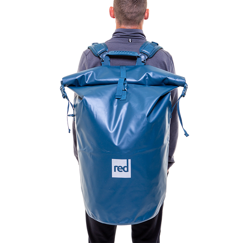Red Original Waterproof Roll Top Dry Bag Backpack - Deep Blue