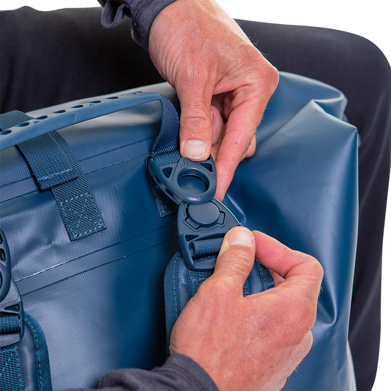 Red Original Waterproof Roll Top Dry Bag Backpack - Deep Blue